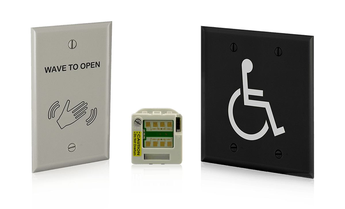 Wave Goodbye to Germs w/ Touchless Door Activation